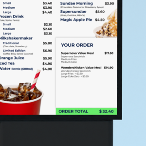 Digital Menu Boards for quick-service restaurants | Supernova | Fingermark